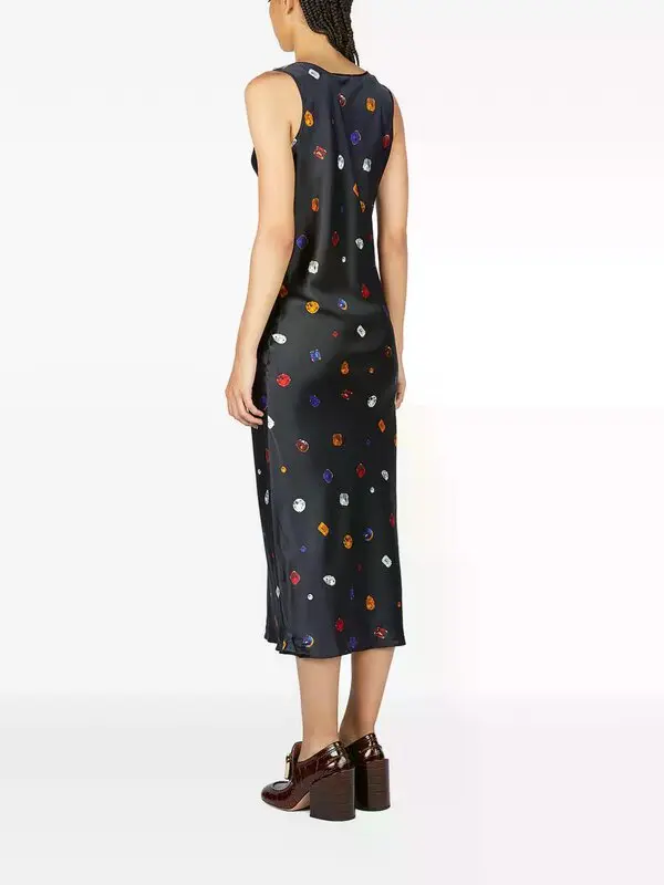 Sportmax Sleeveless Printed Midi Dress