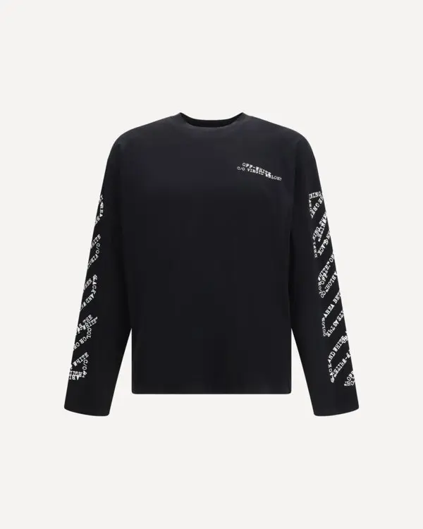 Off-White Patterned Long-leeve T-hirt