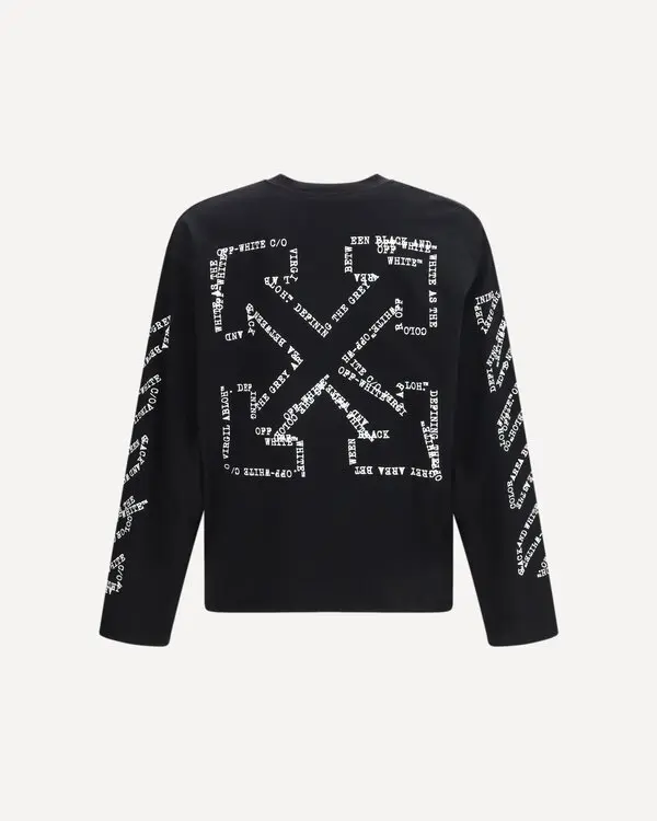 Off-White Patterned Long-leeve T-hirt