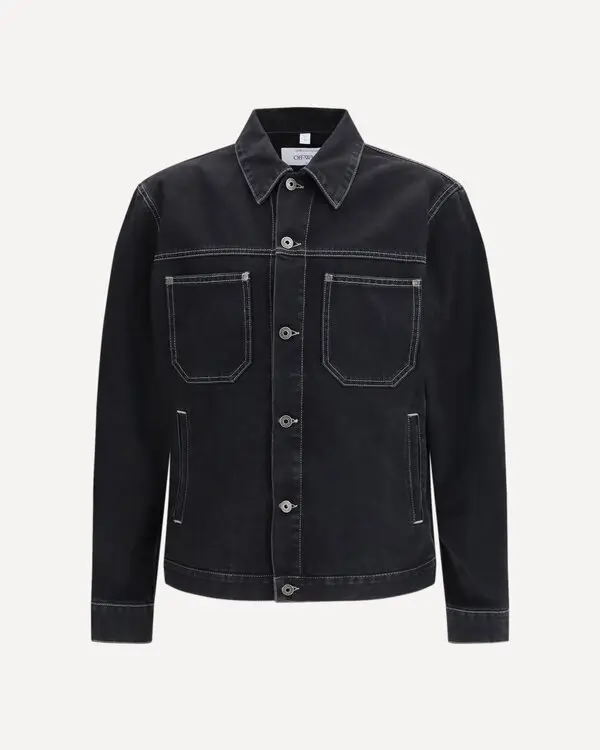 Off-White Arrow Zip Skate Denim Jacket