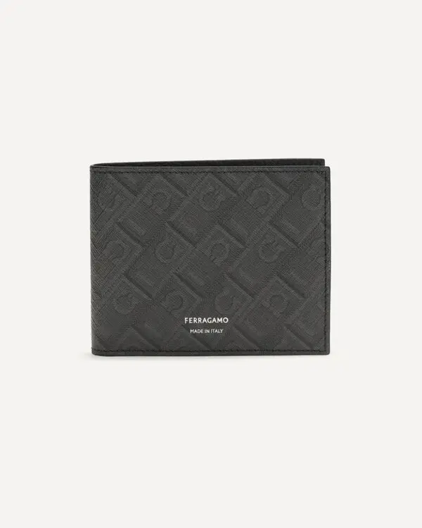 FERRAGAMO Monogram Wallet - Black