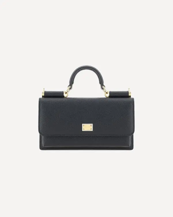 Dolce & Gabbana Micro Sicily Shoulder Bag - Black