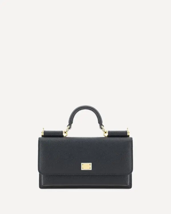 Dolce & Gabbana Micro Sicily Shoulder Bag - Black