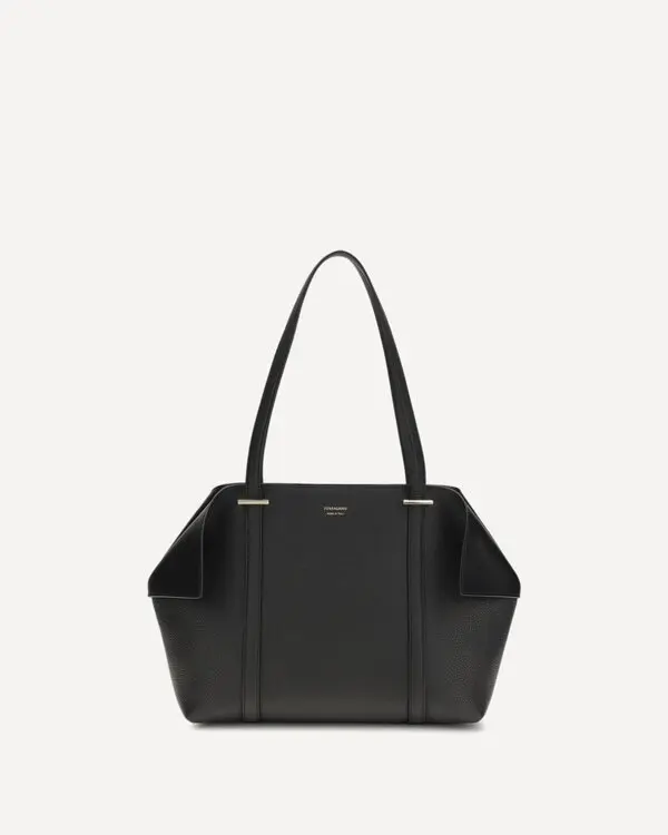 FERRAGAMO Leather Tote Bag - Black