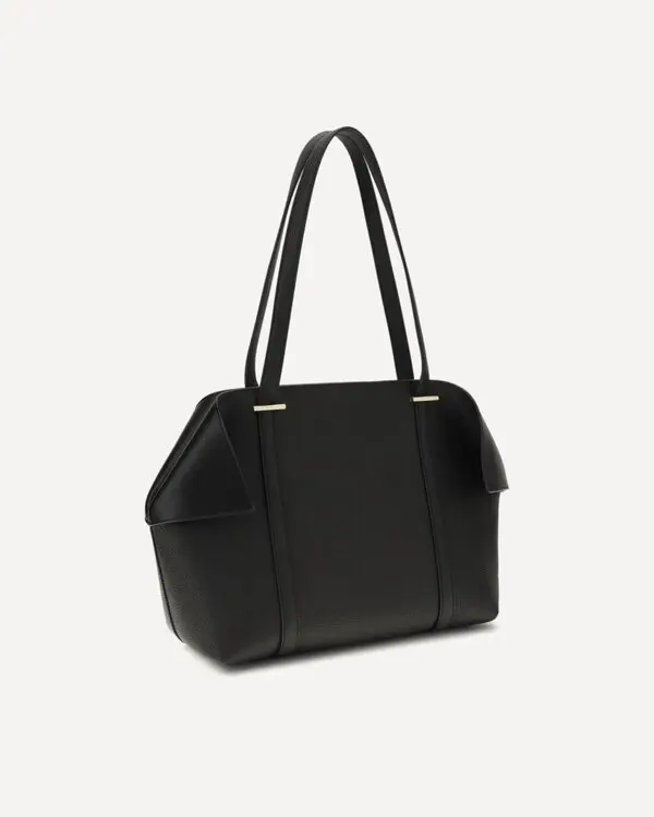 FERRAGAMO Leather Tote Bag - Black