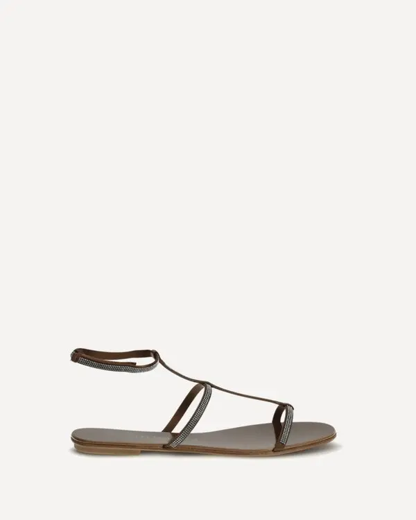 PEDRO GARCIA Rhinestone Embellished Cage Sandals