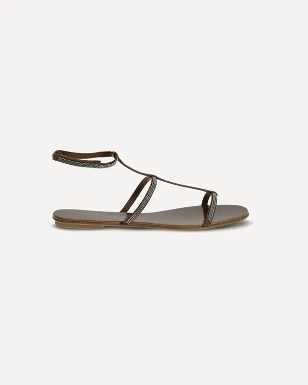 PEDRO GARCIA Rhinestone Embellished Cage Sandals
