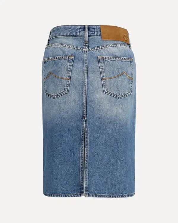 Jacob Cohen Denim Midi Skirt