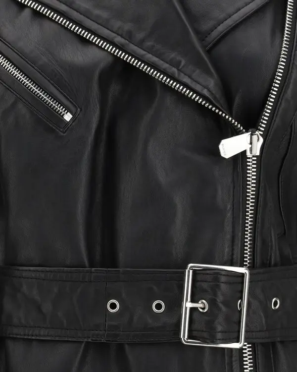 Pinko Gypsy Biker-style Leather Vest