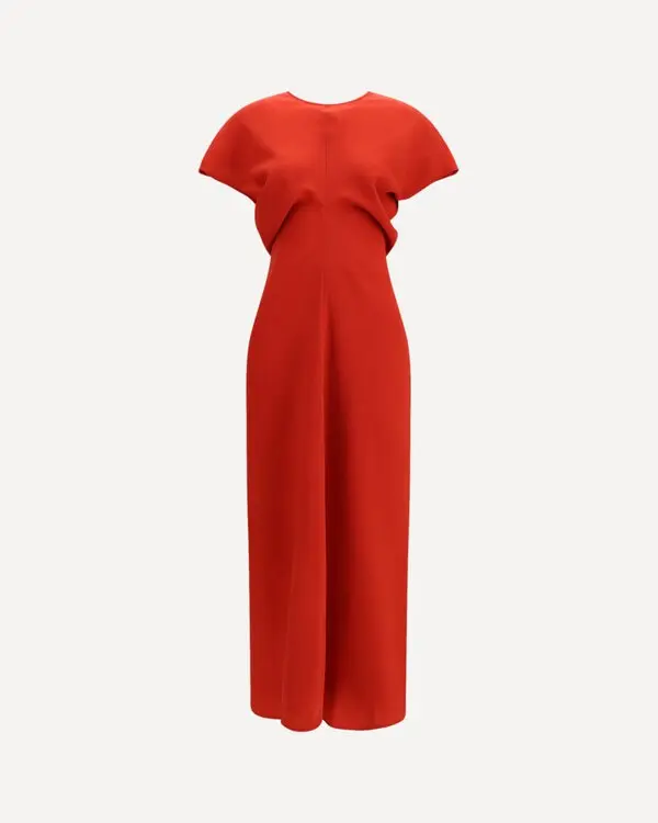 TOTEME Slouch Waist Wool Maxi Dress