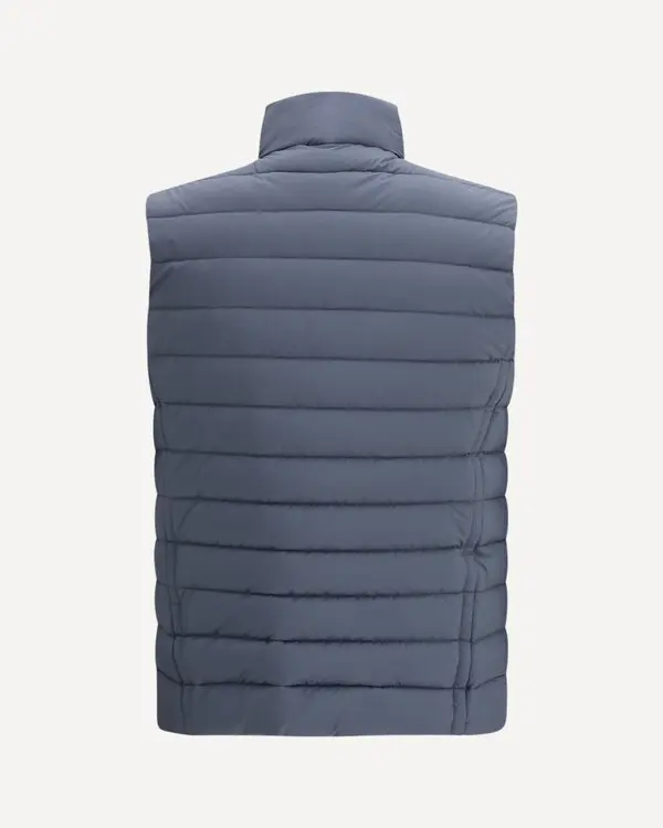 MOORER Calaf-s3 Quilted Gilet With Boudin Padding - Blue