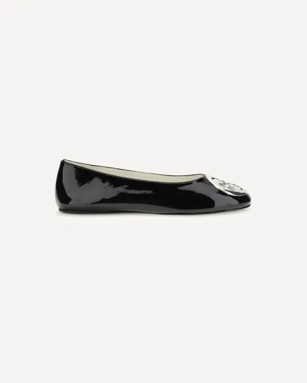 Tory Burch Reva Patent Leather Ballerinas