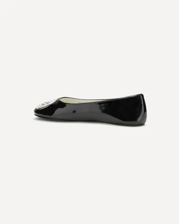 Tory Burch Reva Patent Leather Ballerinas