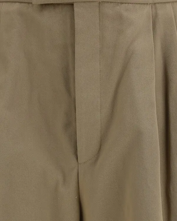 Thom Browne Cotton Gabardine Double Pleated Pants