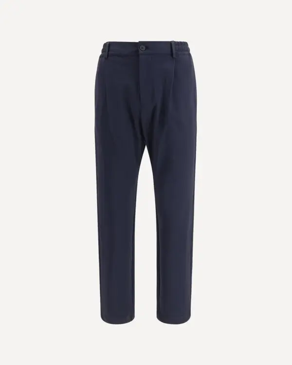 CRUNA Tapered-fit Trousers With Elasticated Waistband - Blue