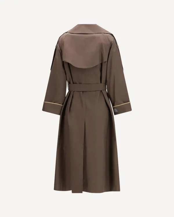 Max Mara Cotton-blend Twill Belted Trench Coat - Brown