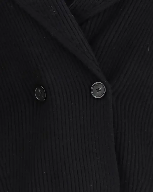 TOTEME Shawl-lapel Ribbed Wool Cardigan