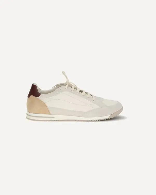 Brunello Cucinelli Deer And Suede Lace-up Sneakers