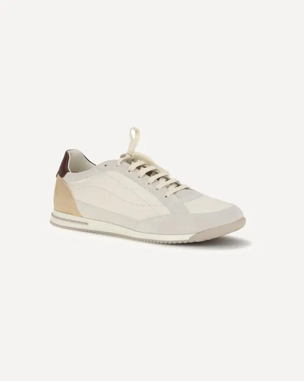 Brunello Cucinelli Deer And Suede Lace-up Sneakers
