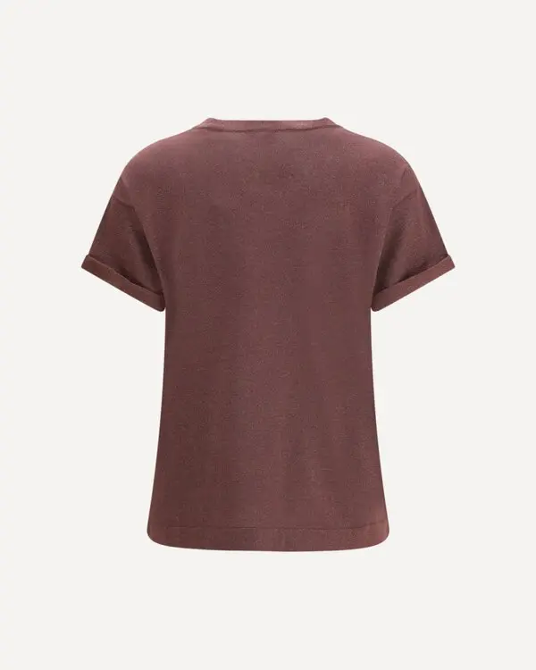 Brunello Cucinelli Cashmere Glitter T-shirt