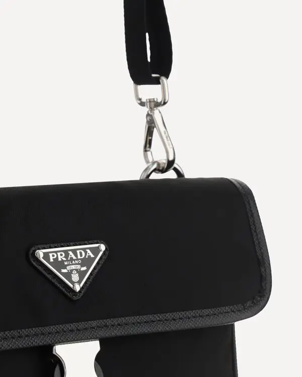 Prada Re-nylon Phone Case - Black
