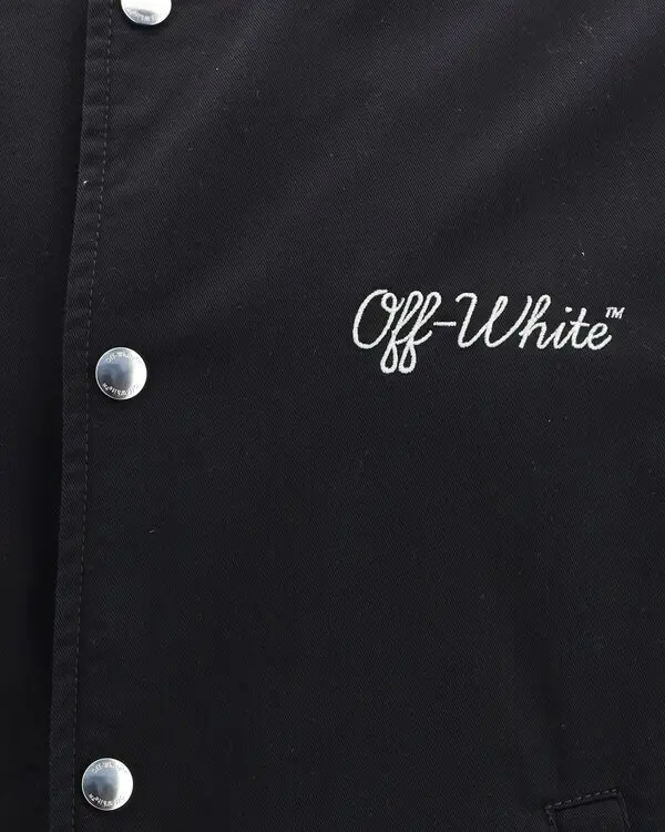 Off-White Script Logo Varsity Jacket
