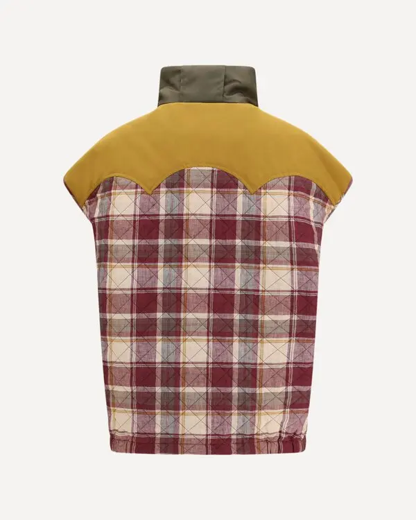 MARBELL Kate Quilted Padded Vest - Multicolour