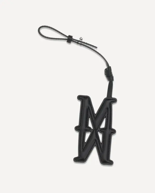 Max Mara Leather Keyring - Black