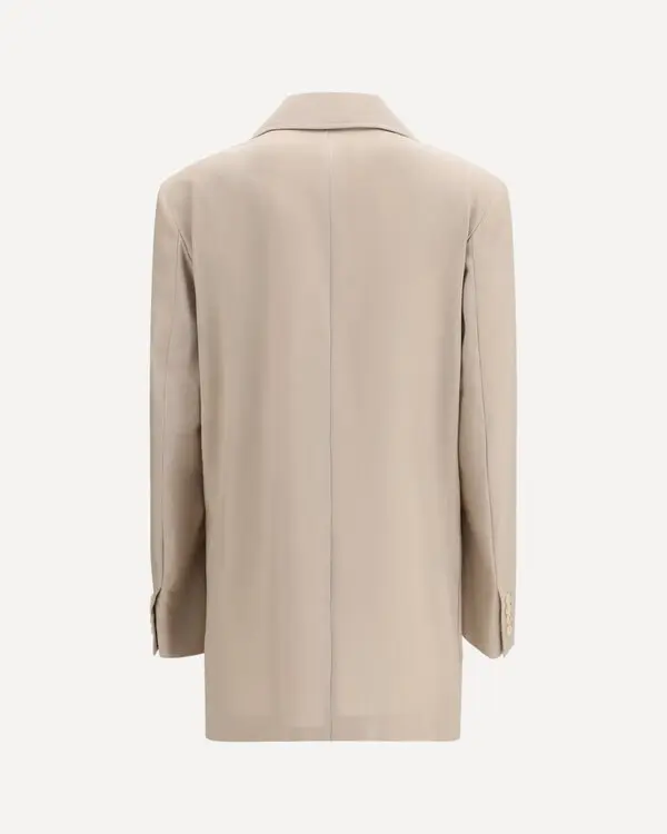 Max Mara Single-breasted Wool-blend Blazer - Beige