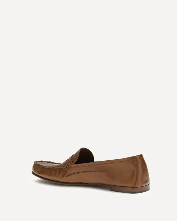 Versace Medusa Embellished Leather Loafers
