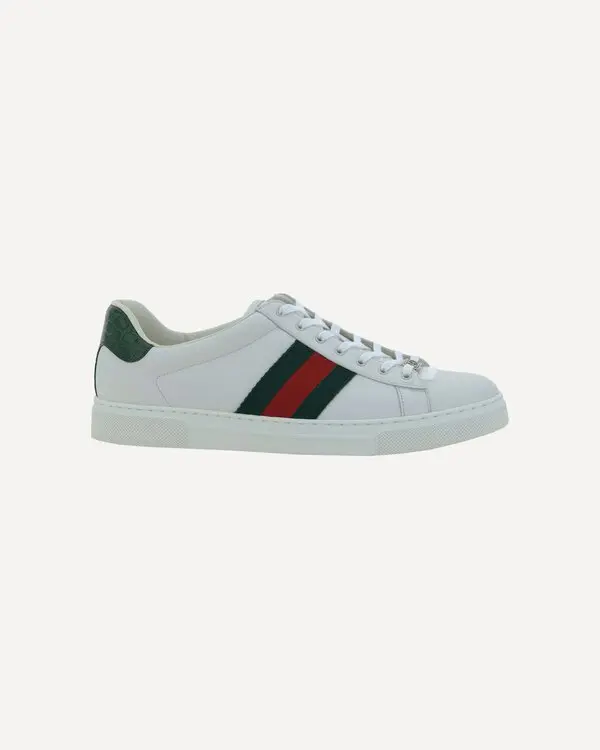 Gucci Leather Sneakers With Logo Detail