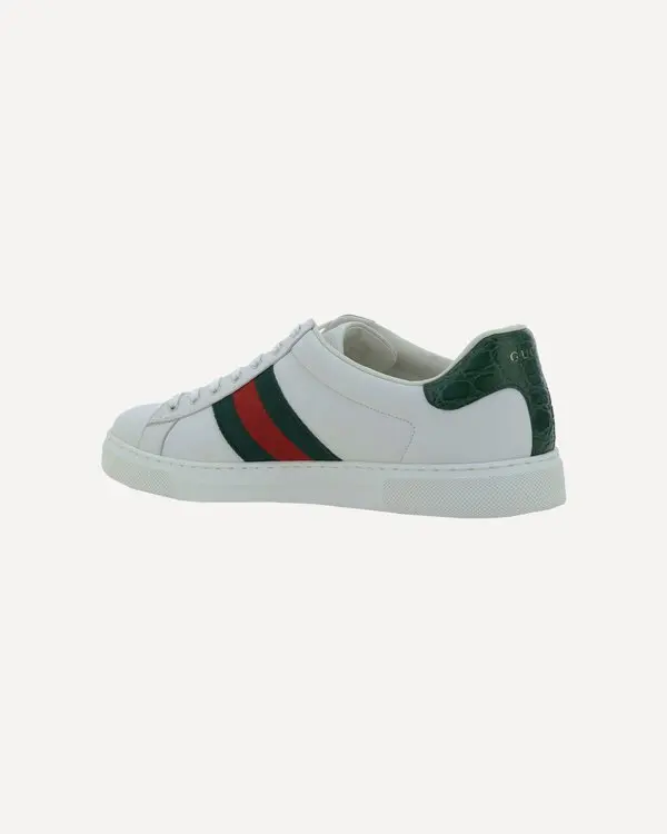 Gucci Leather Sneakers With Logo Detail