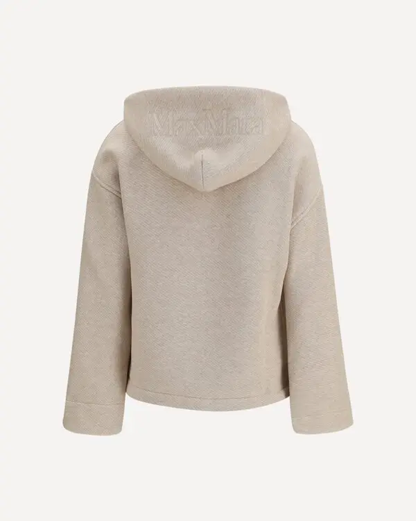 Max Mara Hooded Sweatshirt With Embroidered Logo
