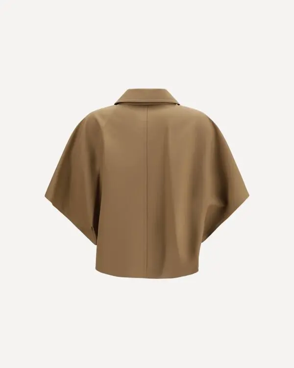 Max Mara Cotton Cape - Brown