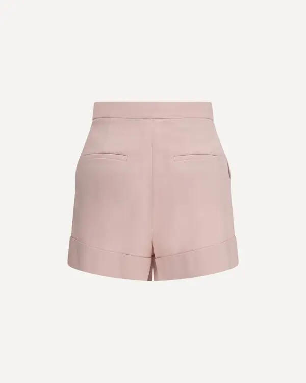 Max Mara Mohair And Silk Canvas Shorts - Pink