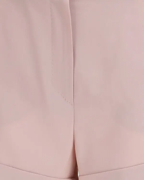 Max Mara Mohair And Silk Canvas Shorts - Pink
