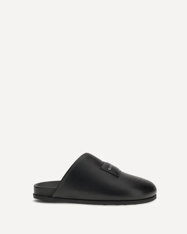 Givenchy Padded Lambskin Nappa Leather Mules - Black