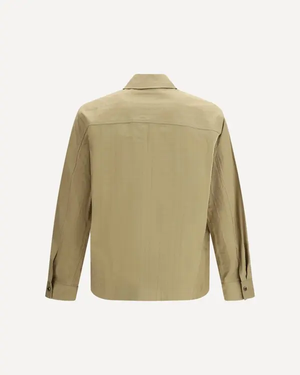 Burberry Check Cotton Zip Shirt Jacket - Beige