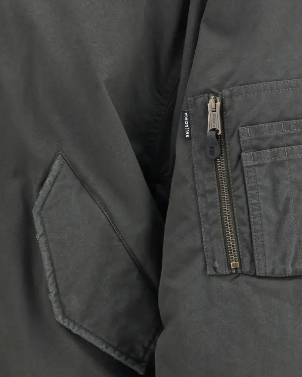 Balenciaga Standard Bomber Jacket With Hood