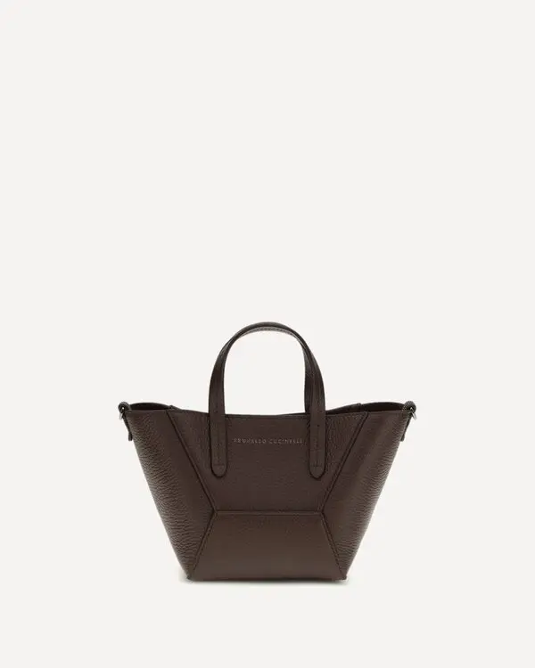 Brunello Cucinelli Leather Handbag - Bordeaux