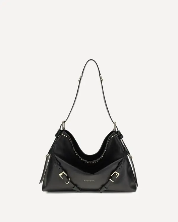 Givenchy Large Voyou Shoulder Bag In Shiny Leather