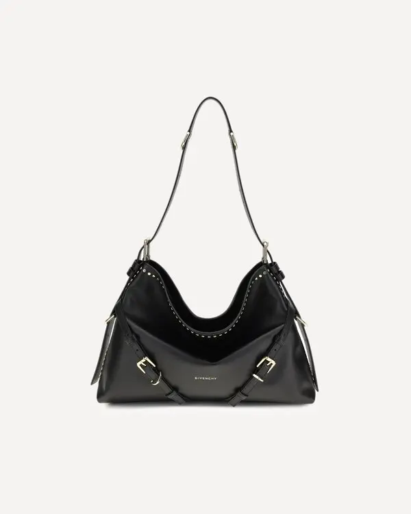 Givenchy Large Voyou Shoulder Bag In Shiny Leather