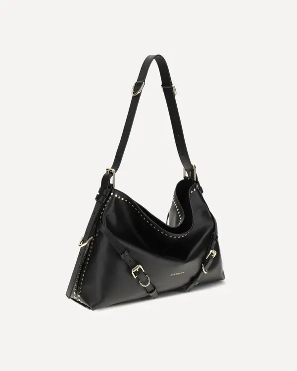 Givenchy Large Voyou Shoulder Bag In Shiny Leather