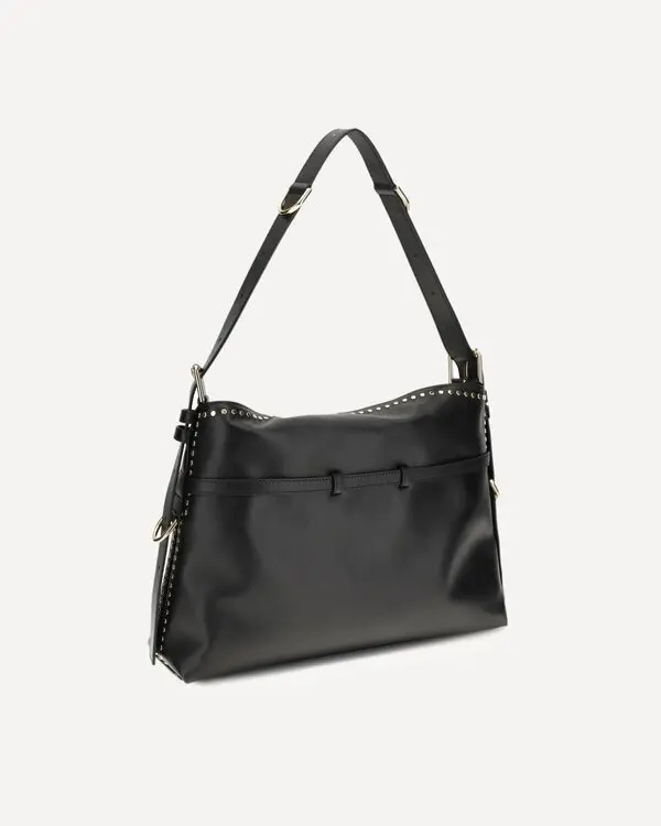 Givenchy Large Voyou Shoulder Bag In Shiny Leather