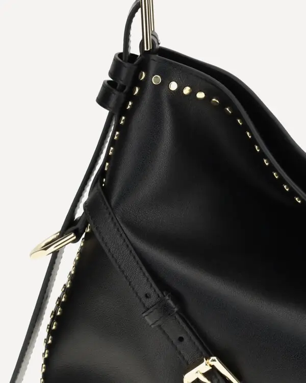 Givenchy Large Voyou Shoulder Bag In Shiny Leather