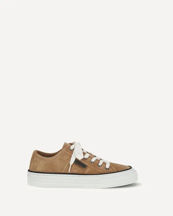 Brunello Cucinelli Suede Lace-up Sneakers