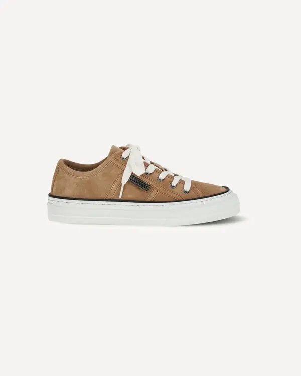 Brunello Cucinelli Suede Lace-up Sneakers