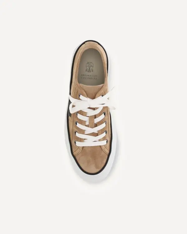 Brunello Cucinelli Suede Lace-up Sneakers