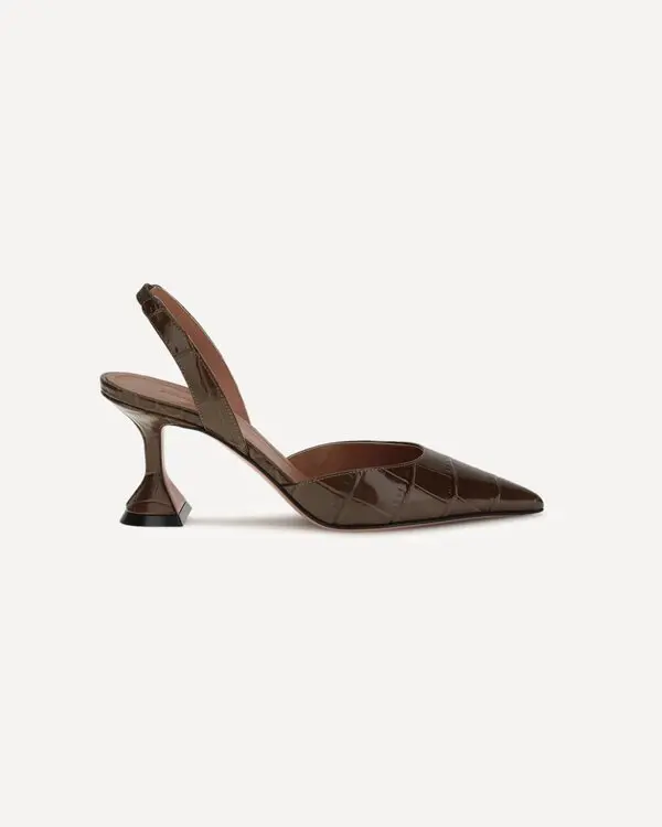 Amina Muaddi Holli Slingback Pumps