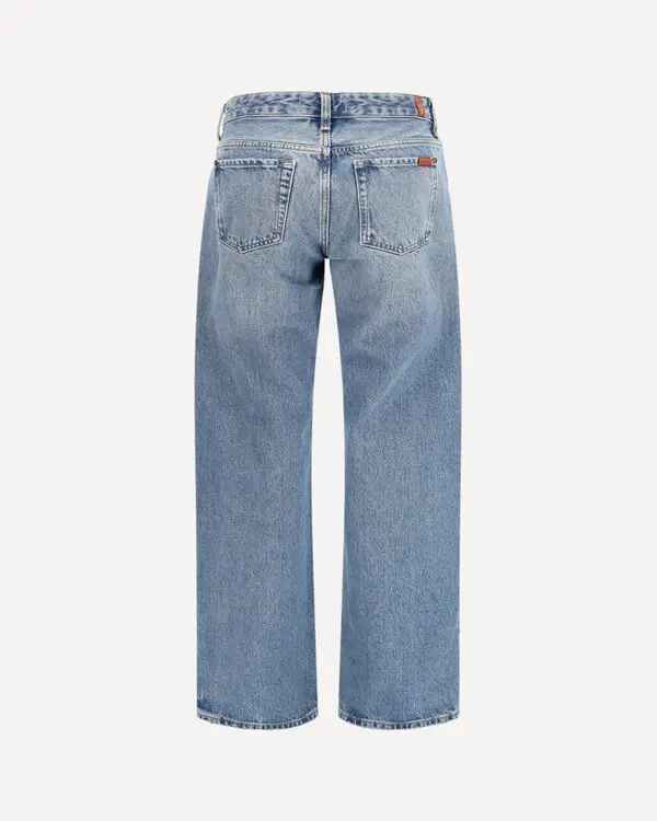 7FOR Low Straight Jeans